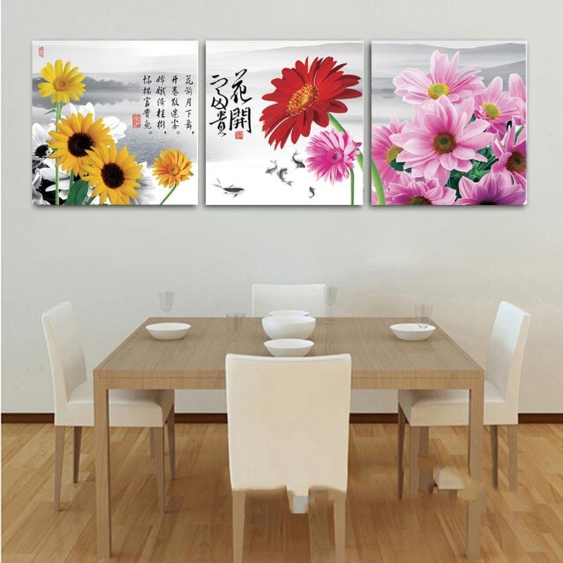 Speciale 150x50CM Diy 5D Pikturë me diamant të rrumbullakët Lule me ...